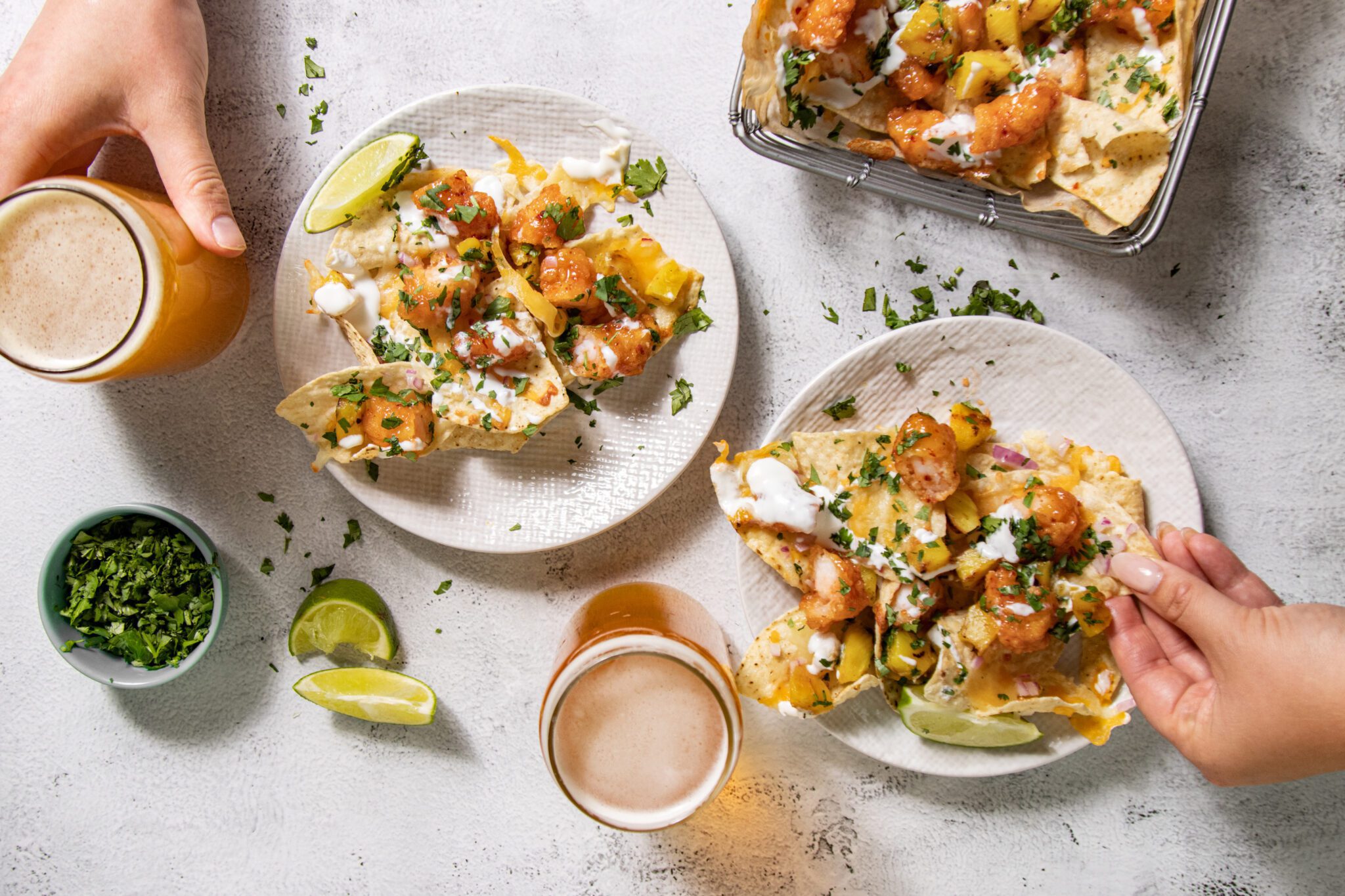 Sweet & Spicy Shrimp Nachos | Social Kitchens