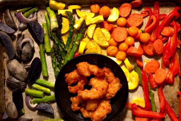 Rainbow Veggie Sheet Pan | Social Kitchens